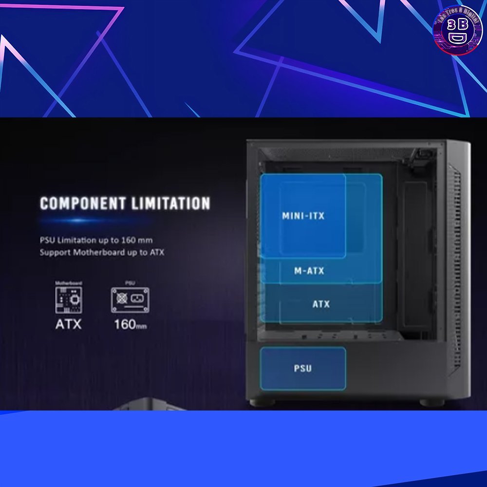 Gabinete Gamer Hexa Black – LAS TRES B DIGITAL