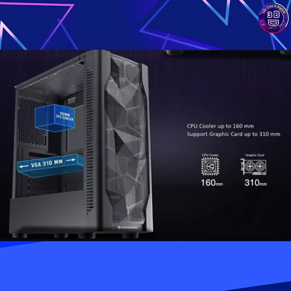 Gabinete Gamer Hexa Black – LAS TRES B DIGITAL